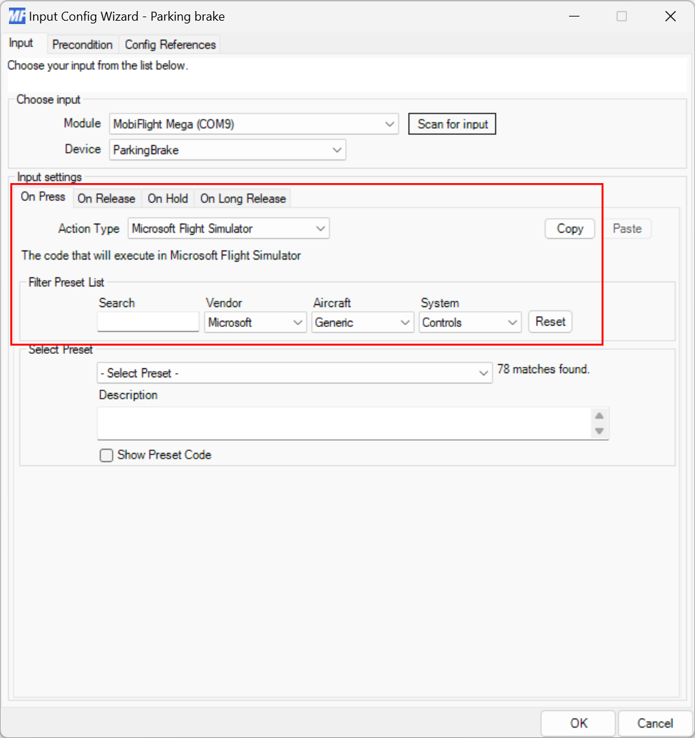 Configuring the input –MobiFlight documentation Configuring the input –MobiFlight documentation